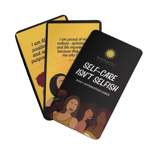 Affirmation Cards Black Girl Affirmation Deck Self Care - Etsy