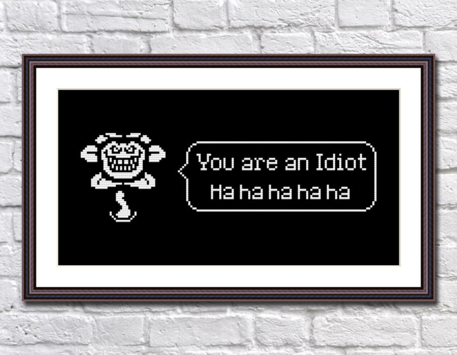 Undertale Cross Stitch Pattern Video Game Flowey You Are an | Etsy