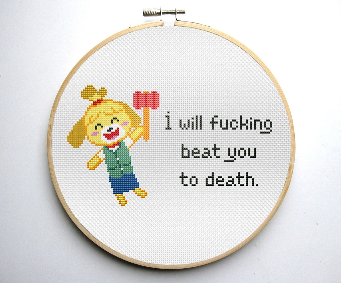 Animal Crossing Video Game Cross Stitch Pattern PDF Instant - Etsy