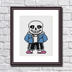Cross Stitch Pattern Undertale Video Game Sans Funny PDF - Set of 3 ...