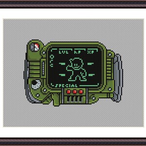 Pipboy Fallout Cross Stitch Pattern PDF Instant Download Video Game ...