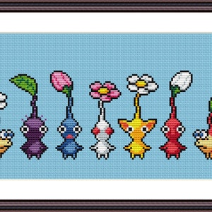 Pikmin Video Game Cross Stitch Pattern PDF Downloadable - Pikmins ...