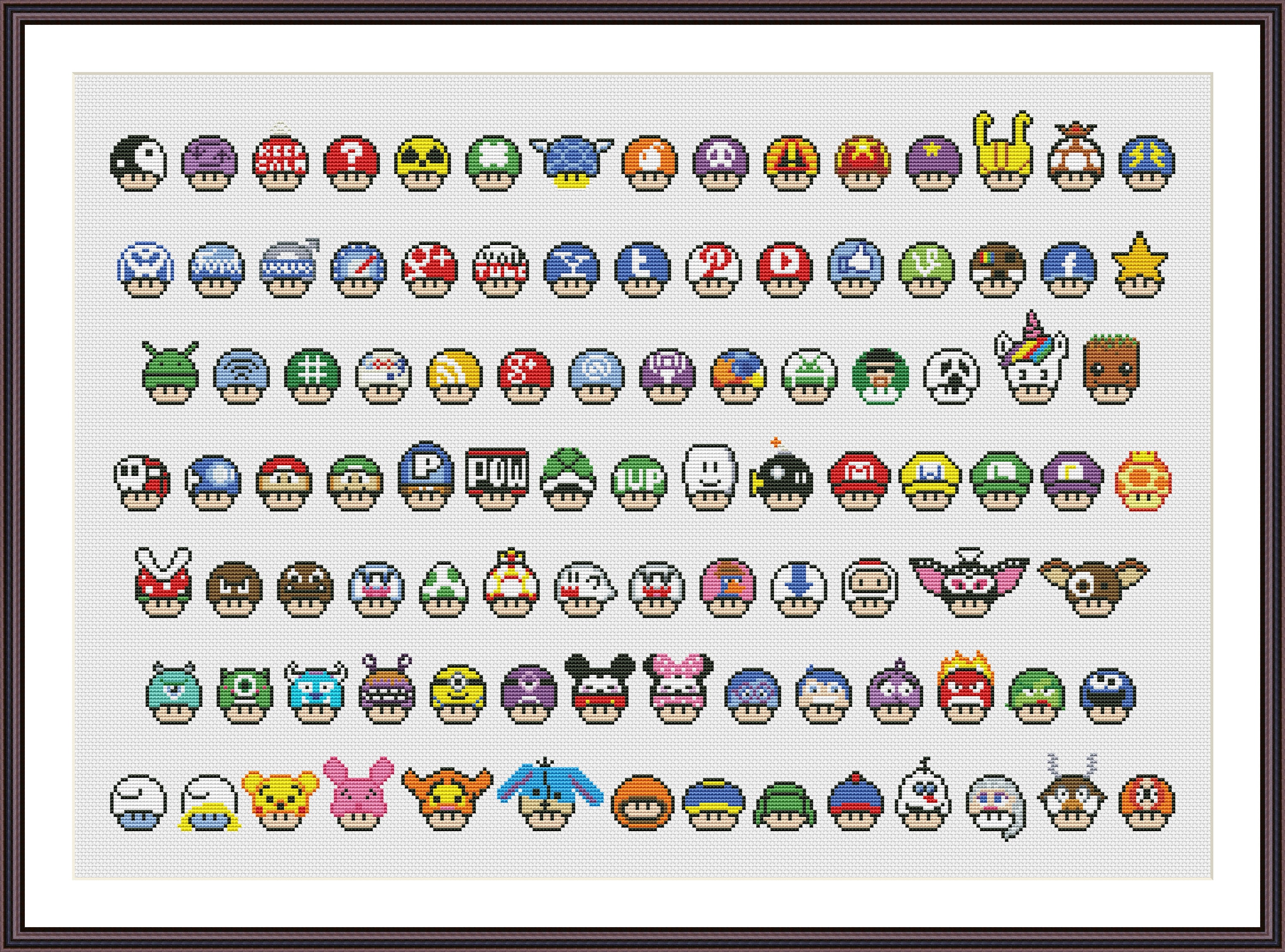 Fungo Di Mario Pixel Super Mario Pixel Art Mushrooms