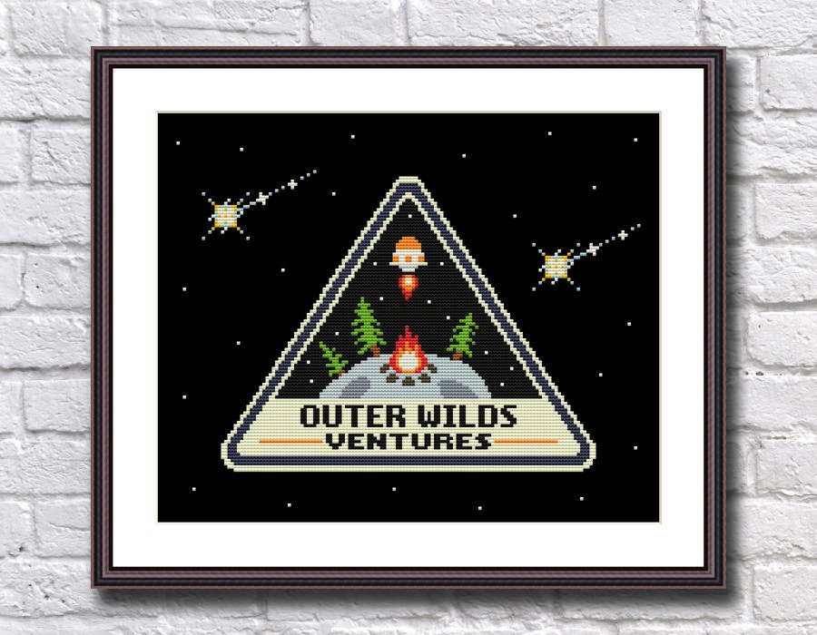 Outer Wilds Ventures Funny Video Game Cross Stitch Pattern PDF | Etsy