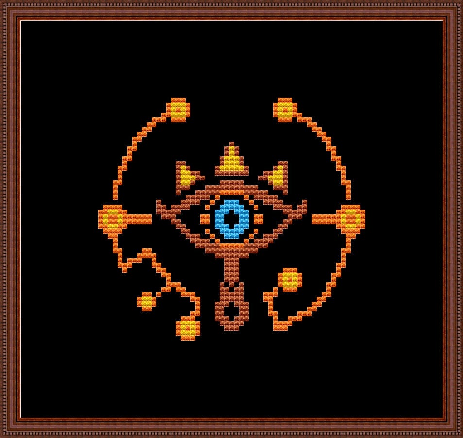 Legend of Zelda - Sheikah Eye - Cross Stitch Pattern PDF Instant ...