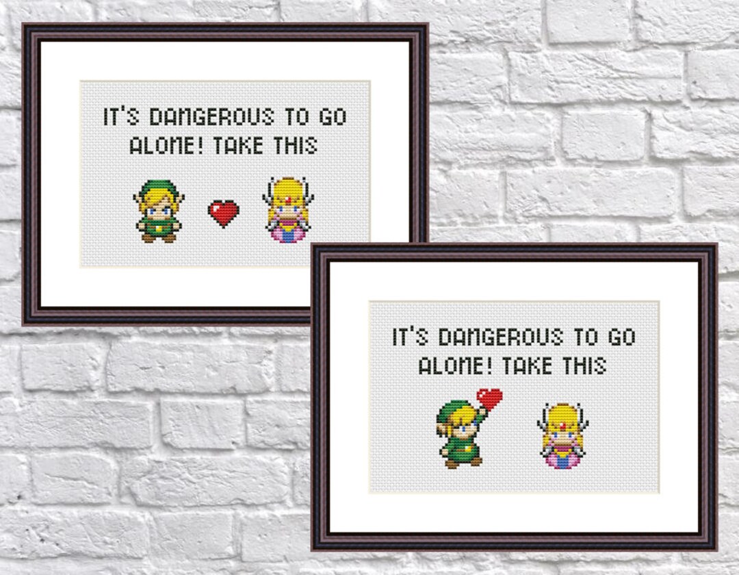 Legend of Zelda - Link & Zelda - Set of 2 Cross Stitch Pattern ...