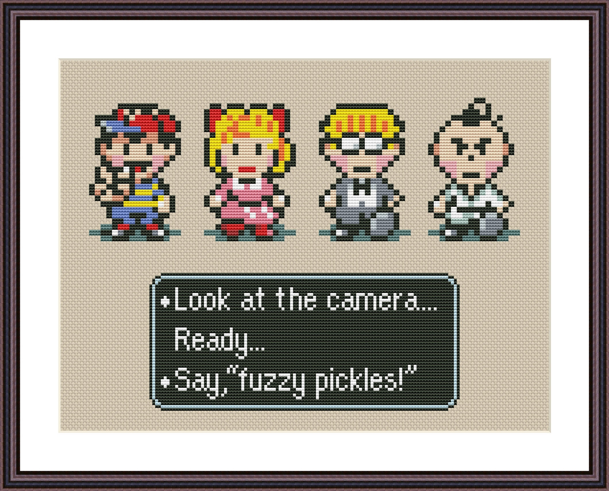 Earthbound Crew Video Game Funny Cross Stitch Pattern PDF | Etsy