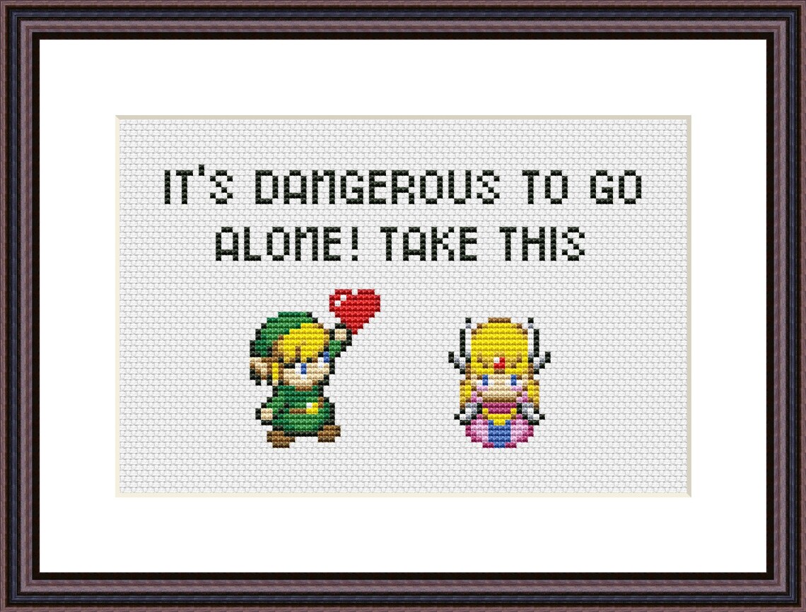 Legend of Zelda Link & Zelda Set of 2 Cross Stitch Pattern - Etsy