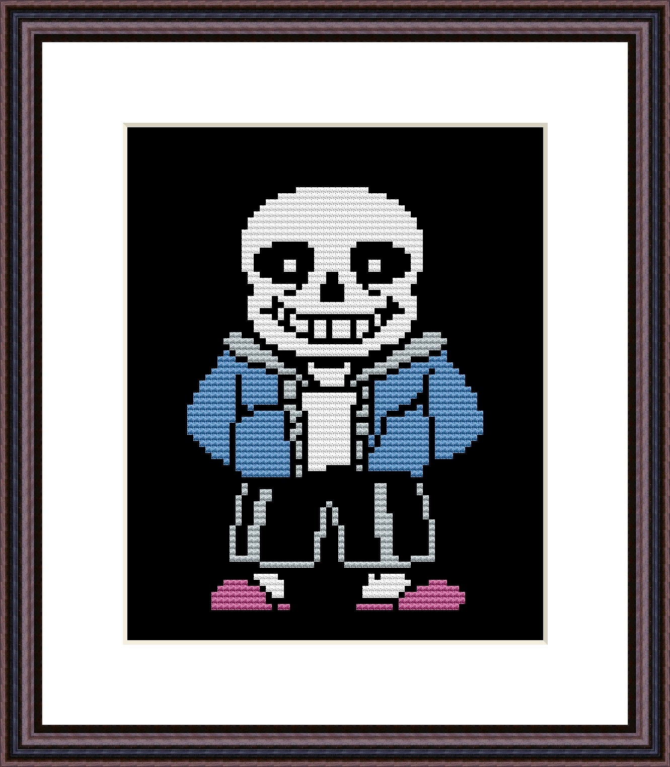 Cross Stitch Pattern Undertale Video Game Sans Funny PDF Set - Etsy