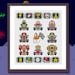 Super Mario Kart Sampler retro Video Game Super Mario Cross Stitch ...