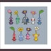 Pikmin Video Game Cross Stitch Pattern PDF Download Pikmin 4 - Etsy