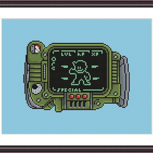 Pipboy Fallout Cross Stitch Pattern PDF Instant Download Video Game ...