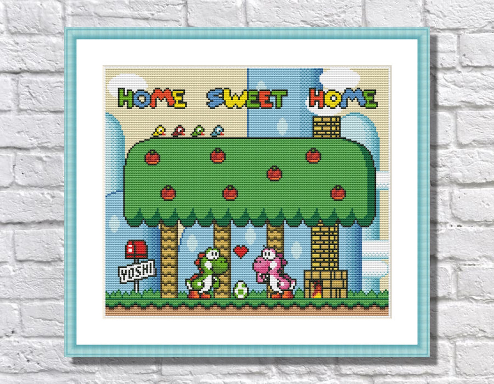 Retro Video Game Funny Cross Stitch Pattern Super Mario | Etsy