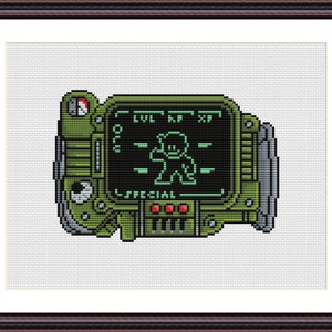 Pipboy Fallout Cross Stitch Pattern PDF Instant Download Video Game ...