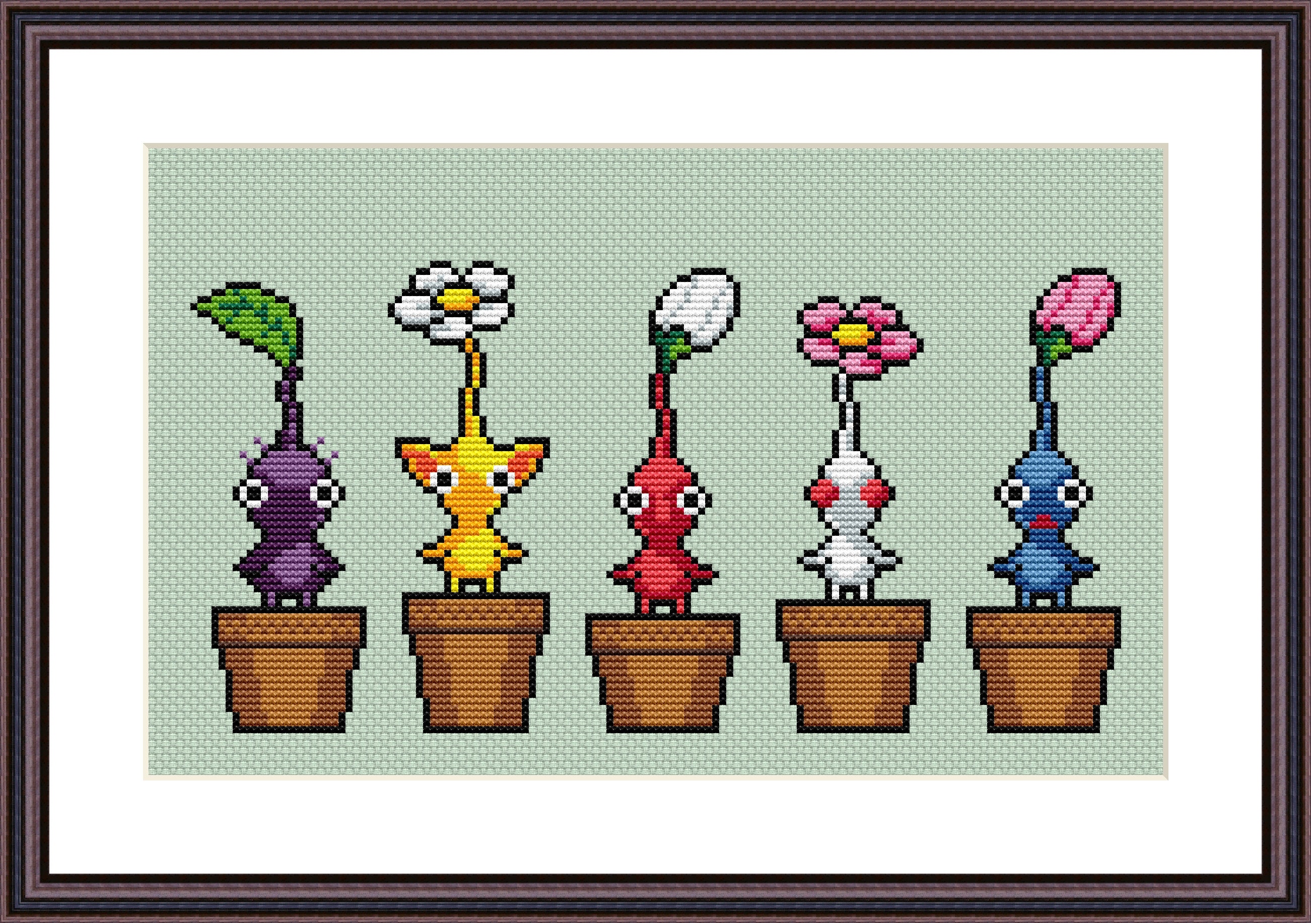 Pikmin Video Game Cross Stitch Pattern PDF Downloadable - Etsy UK