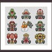Super Mario Kart Sampler retro Video Game Super Mario Cross Stitch ...