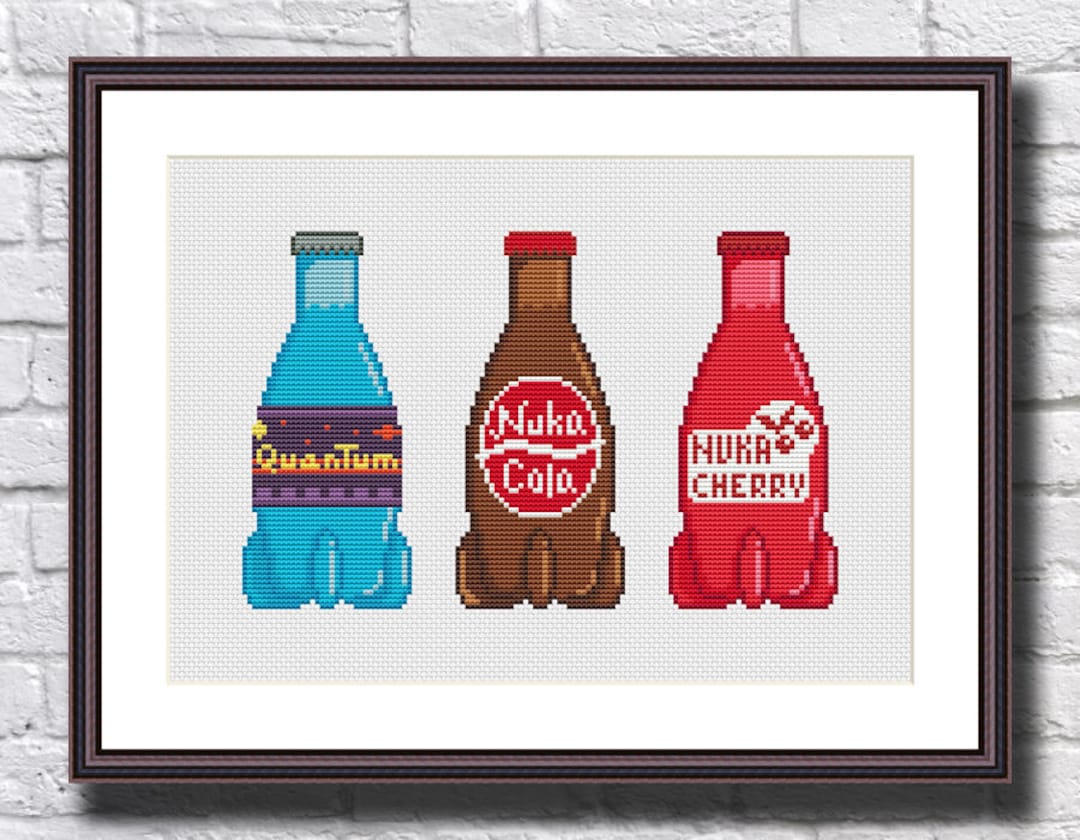 Fallout Video Game Cross Stitch Pattern PDF Instant Download Nuka Cola ...