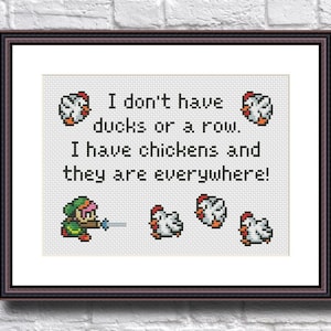 Legend of Zelda Cross Stitch Pattern PDF - I Don't Have Ducks or a Row ...
