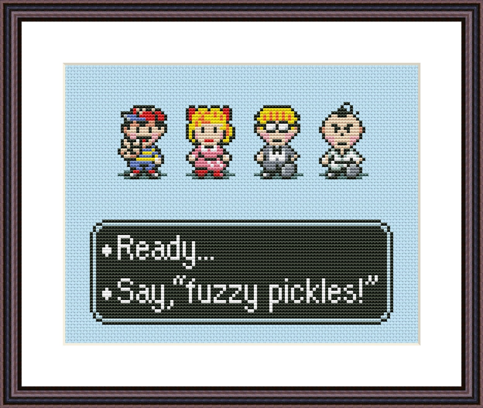 Earthbound Crew 2 Video Game Funny Cross Stitch Pattern PDF | Etsy