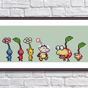 Pikmin Video Game Cross Stitch Pattern PDF Downloadable - Bulborb ...