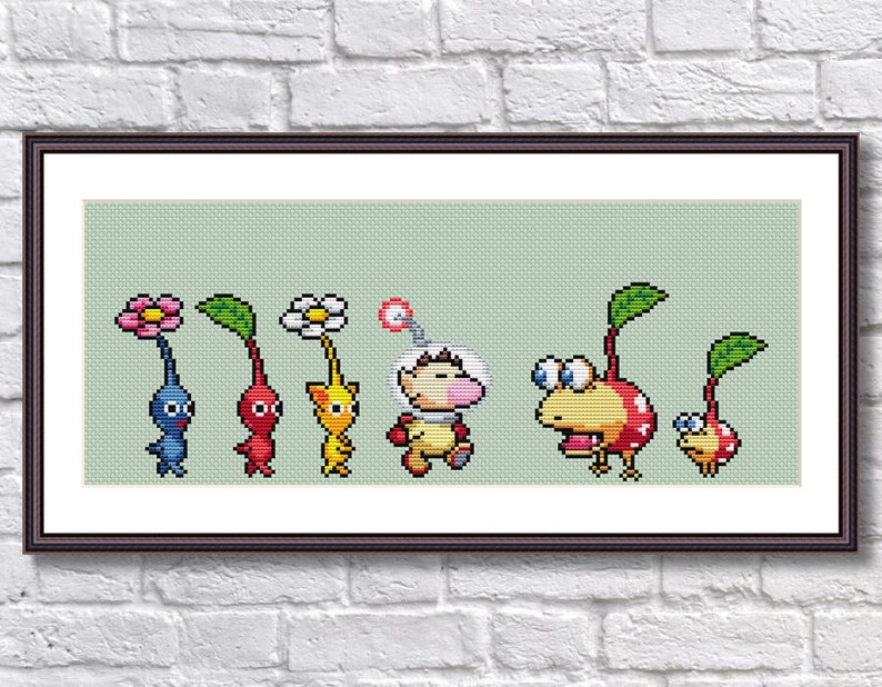 Pikmin Video Game Cross Stitch Pattern PDF Downloadable - Etsy
