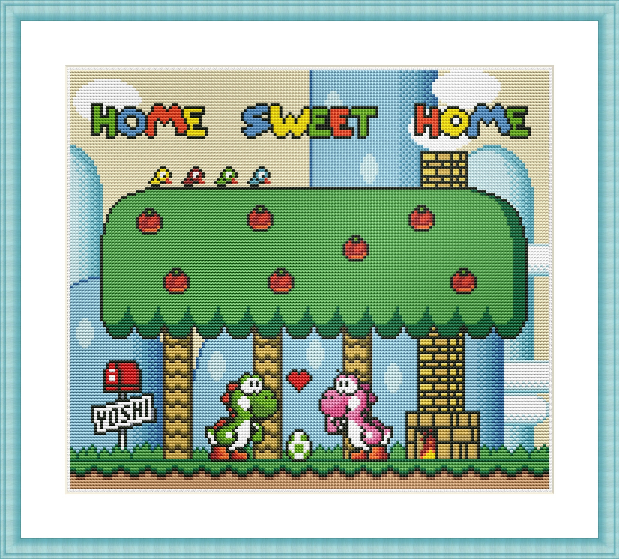 Retro Video Game Funny Cross Stitch Pattern Super Mario | Etsy