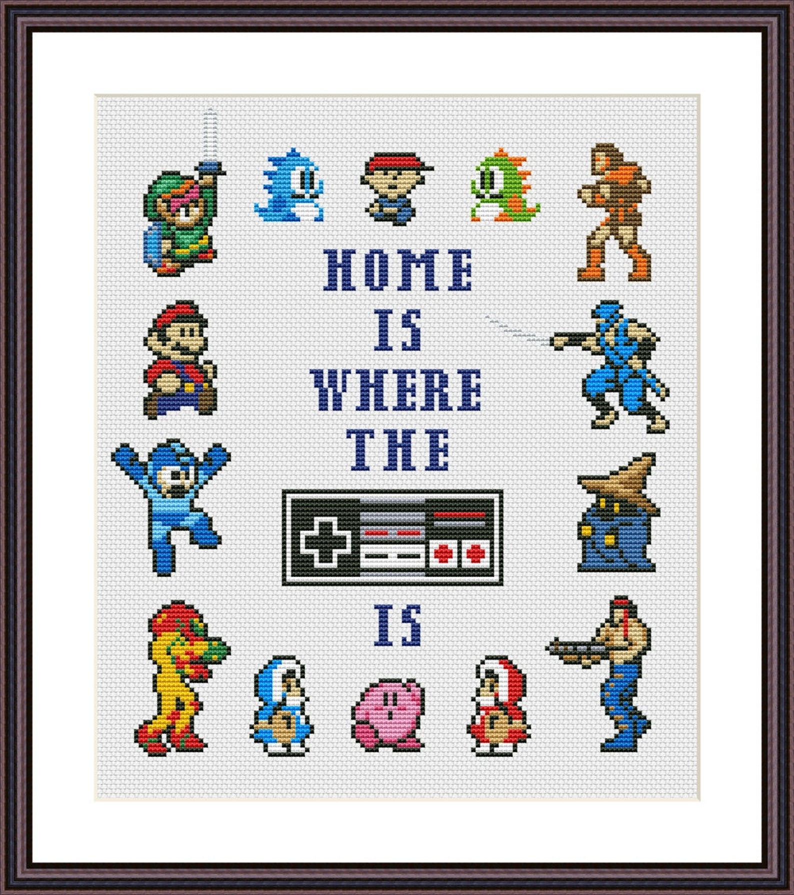 Home is Where the NES is - Funny Cross Stitch Pattern PDF Instant ...