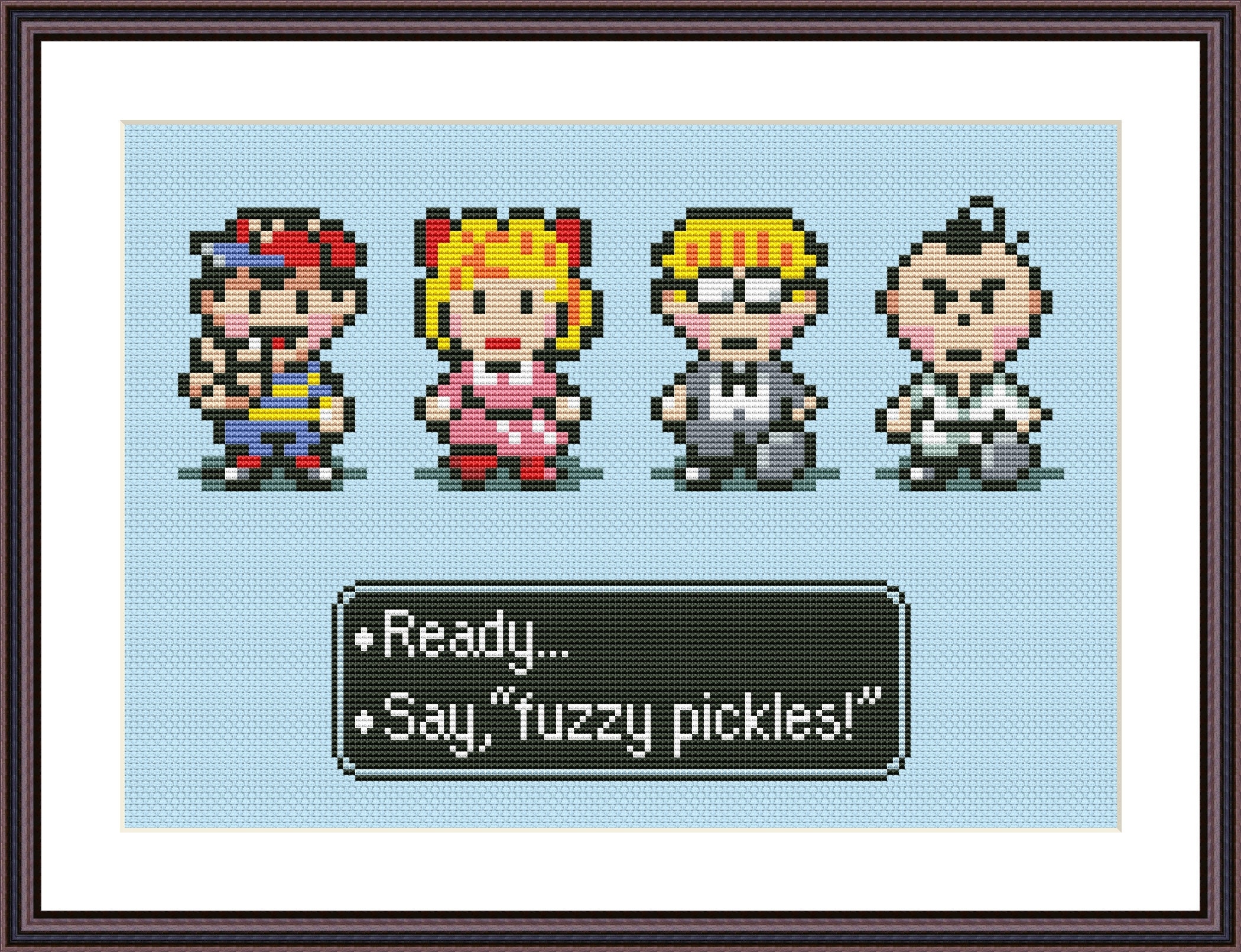 Earthbound Crew 2 Video Game Funny Cross Stitch Pattern PDF | Etsy