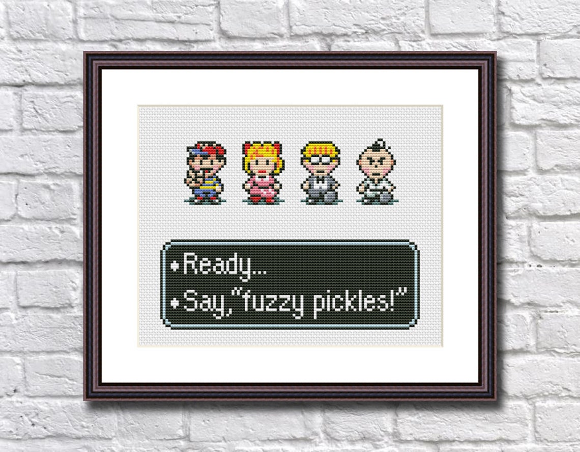 Earthbound Crew 2 Video Game Funny Cross Stitch Pattern PDF - Etsy