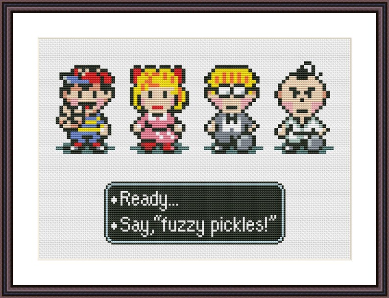 Earthbound Crew 2 Video Game Funny Cross Stitch Pattern PDF - Etsy