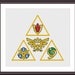 Legend of Zelda Triforce Spiritual Stones Cross Stitch Pattern PDF ...