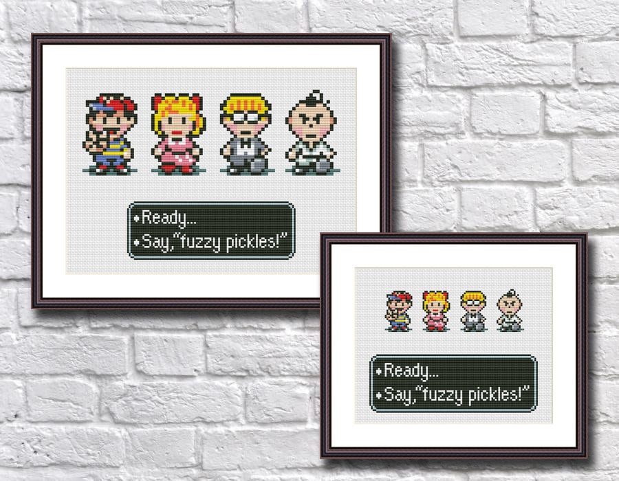 Earthbound Crew 2 Video Game Funny Cross Stitch Pattern PDF | Etsy