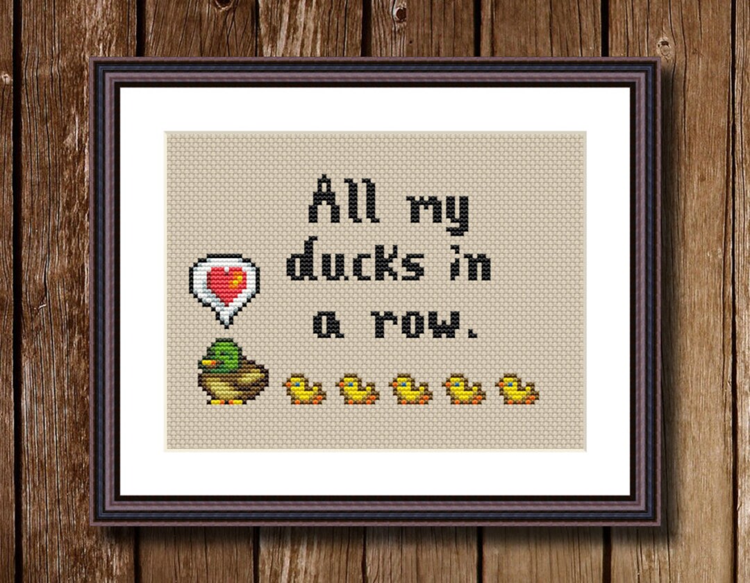 Stardew Valley Inspired All My Ducks in a Row Funny Video Game Cross ...