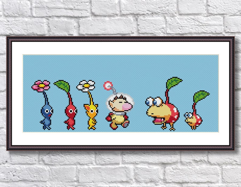 Pikmin Video Game Cross Stitch Pattern PDF Downloadable - Bulborb ...