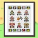 Super Mario Kart Sampler -retro Video Game Super Mario - Cross Stitch ...
