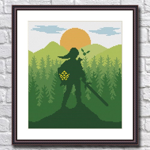 The Legend of Zelda Link Cross Stitch Pattern Zelda Cross | Etsy