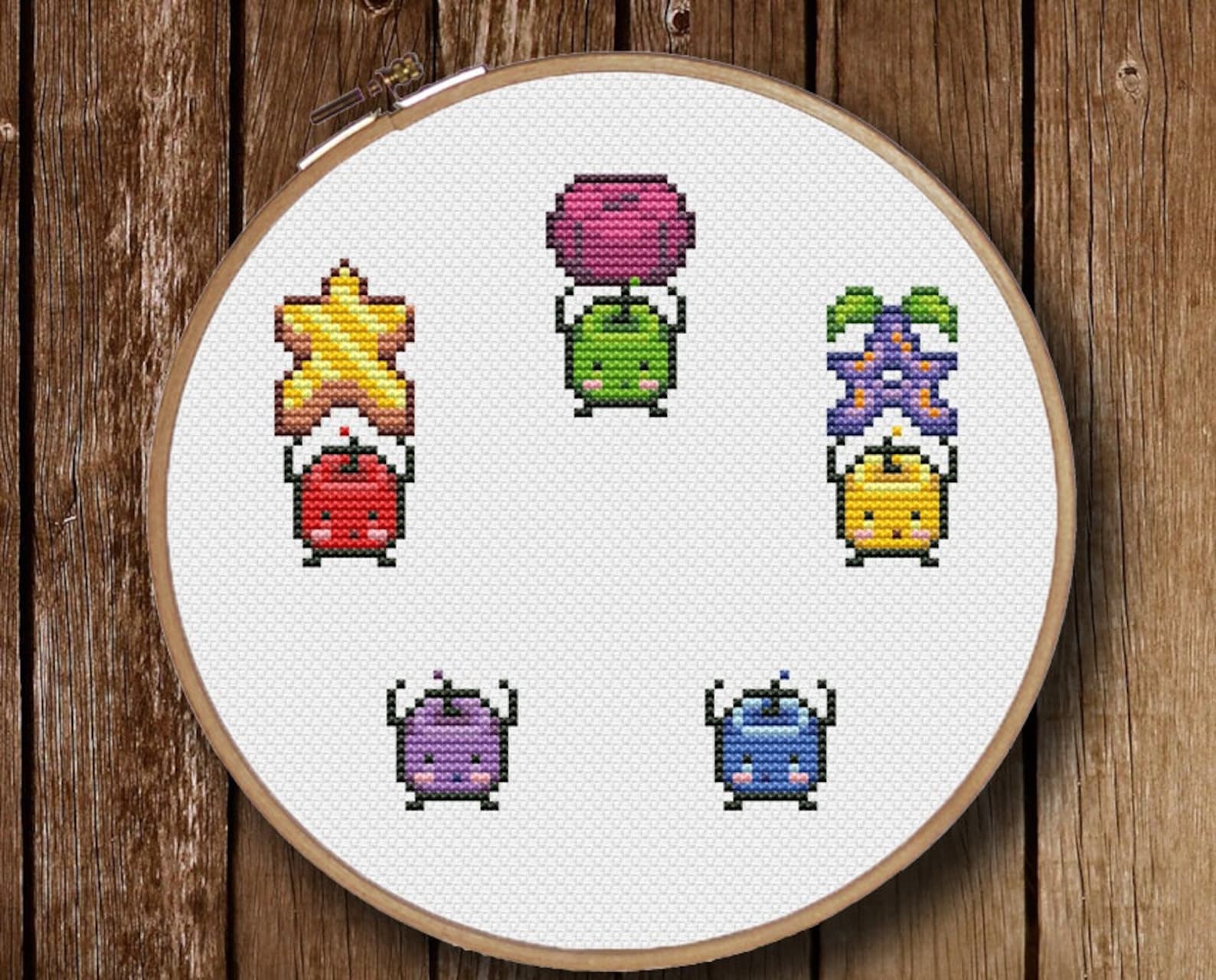 Stardew Valley Inspired Junimo & Bundles Funny Video Game Cross Stitch ...
