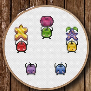 Stardew Valley Inspired Junimo & Bundles Funny Video Game Cross Stitch ...