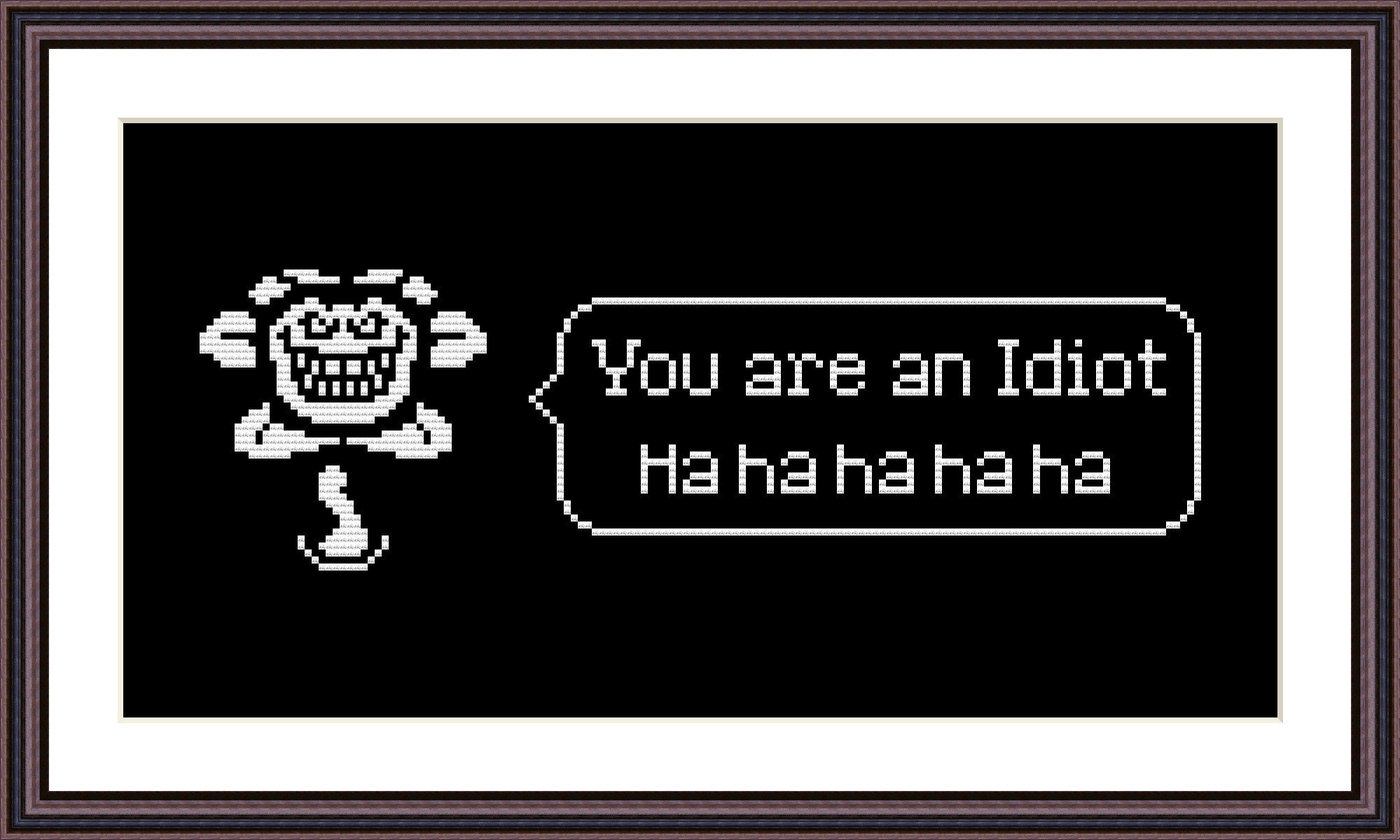 Undertale Cross Stitch Pattern Video Game Flowey You Are an | Etsy