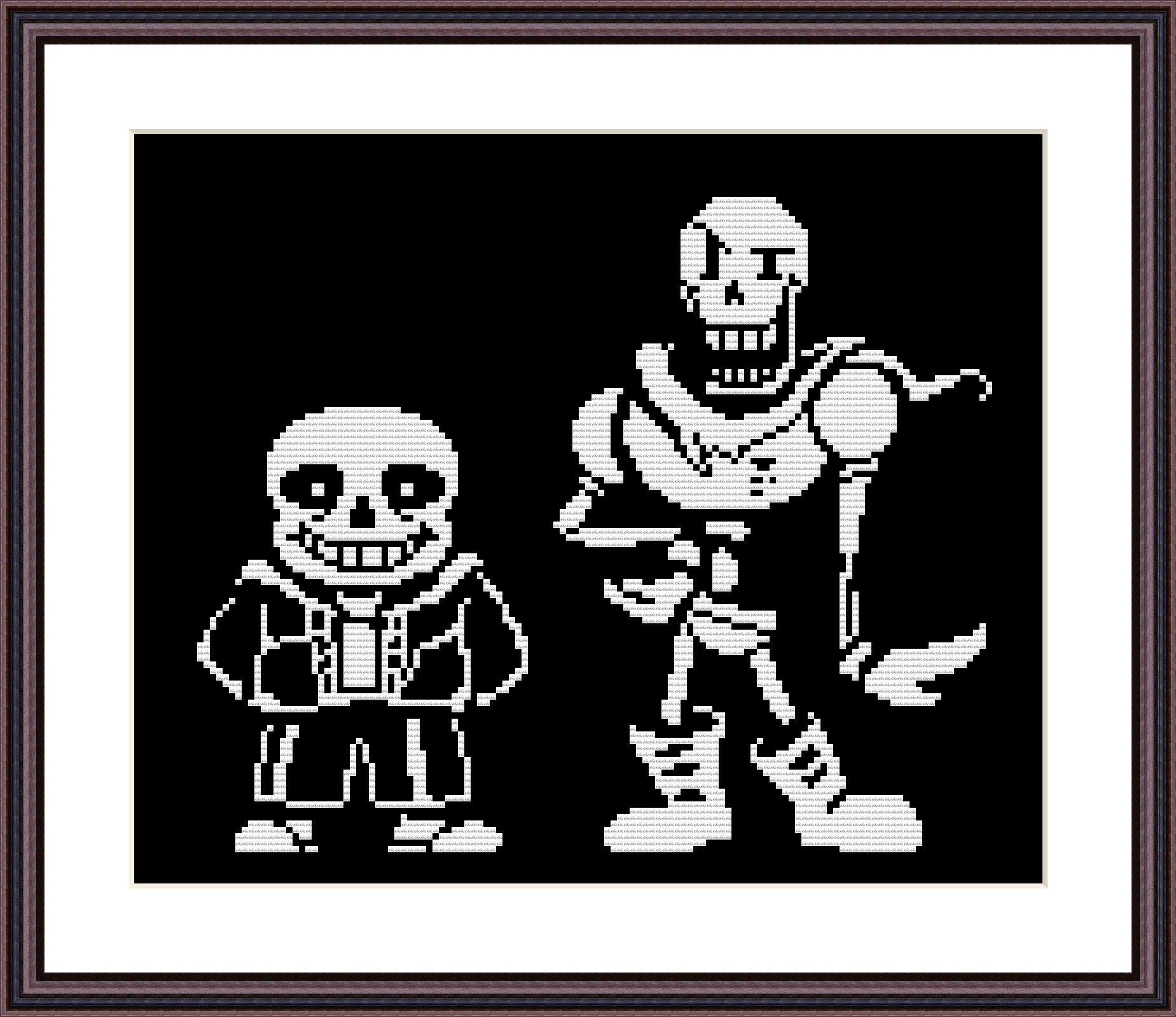 Cross Stitch Pattern Undertale Video Game Sans & Papyrus Funny - Etsy
