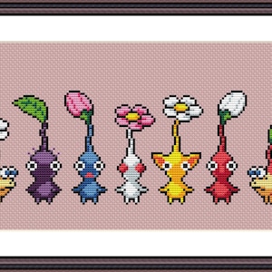 Pikmin Video Game Cross Stitch Pattern PDF Downloadable - Pikmins ...