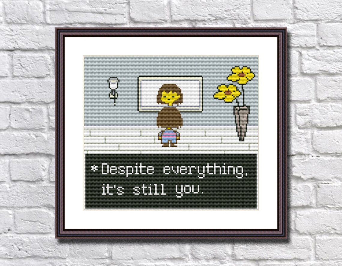 Cross Stitch Pattern Undertale Video Game It's Still You | Etsy