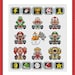 Super Mario Kart Sampler retro Video Game Super Mario Cross Stitch ...