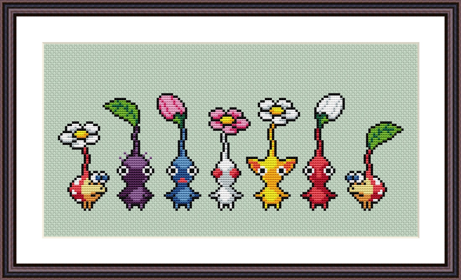 Pikmin Video Game Cross Stitch Pattern PDF Downloadable - Pikmins ...