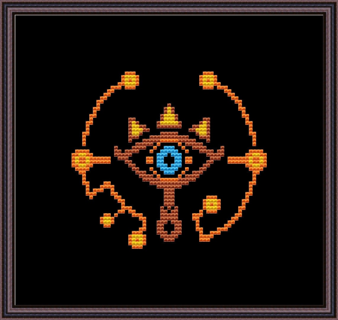 Legend of Zelda - Sheikah Eye - Cross Stitch Pattern PDF Instant ...