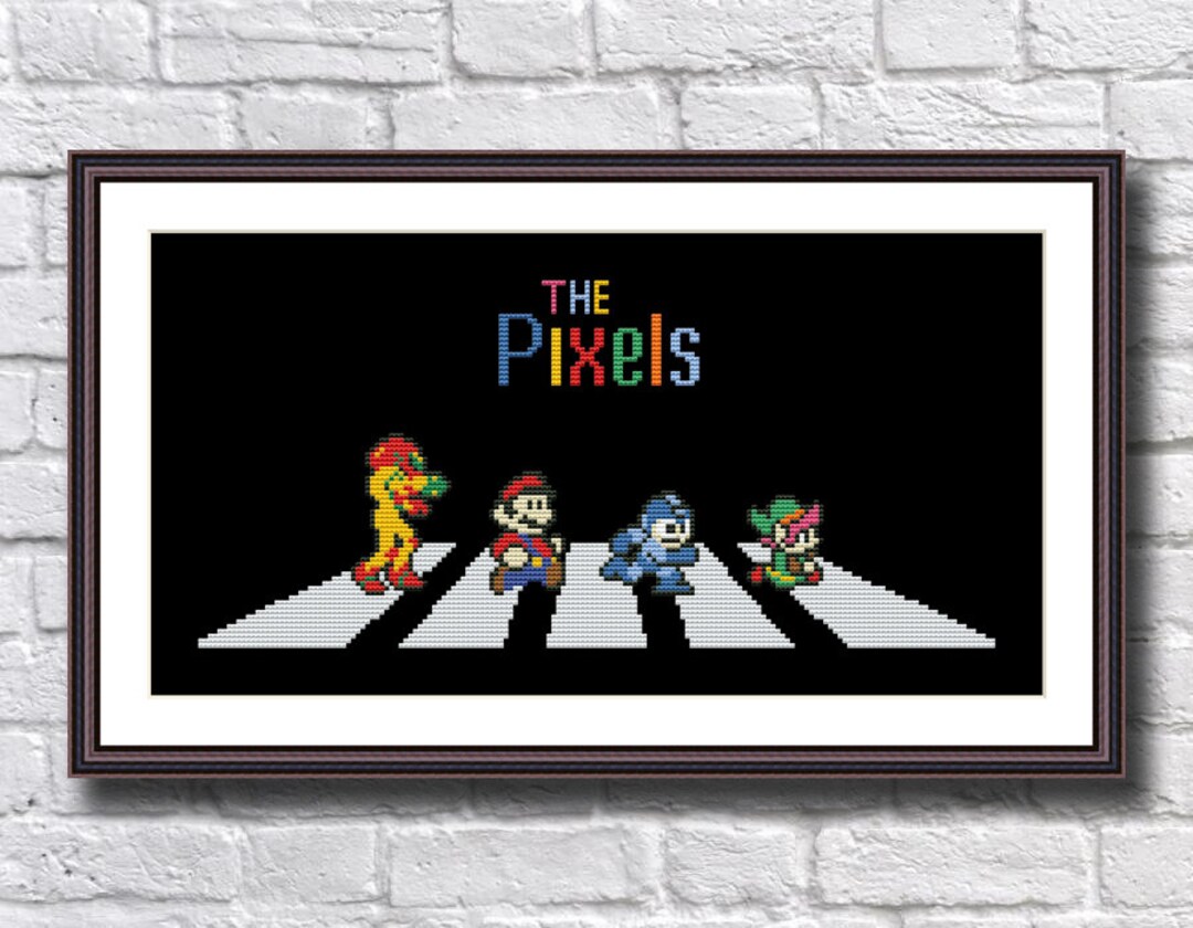 Funny Cross Stitch Pattern PDF Instant Download Video Game - Super ...