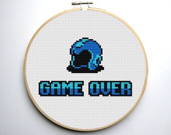 Funny Cross Stitch Pattern PDF Instant Download Video Game - Etsy