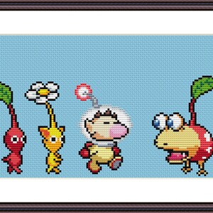 Pikmin Video Game Cross Stitch Pattern PDF Downloadable - Bulborb ...