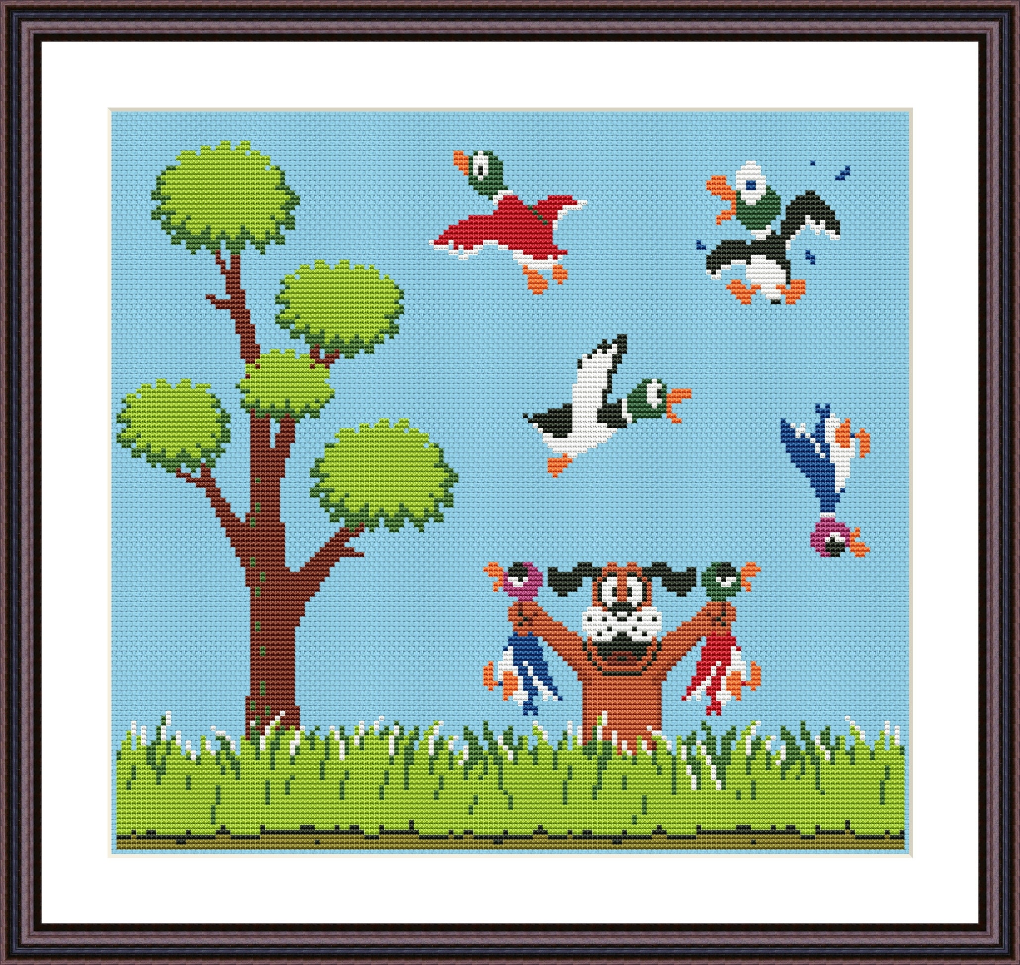 Duck Hunt Cross Stitch Pattern