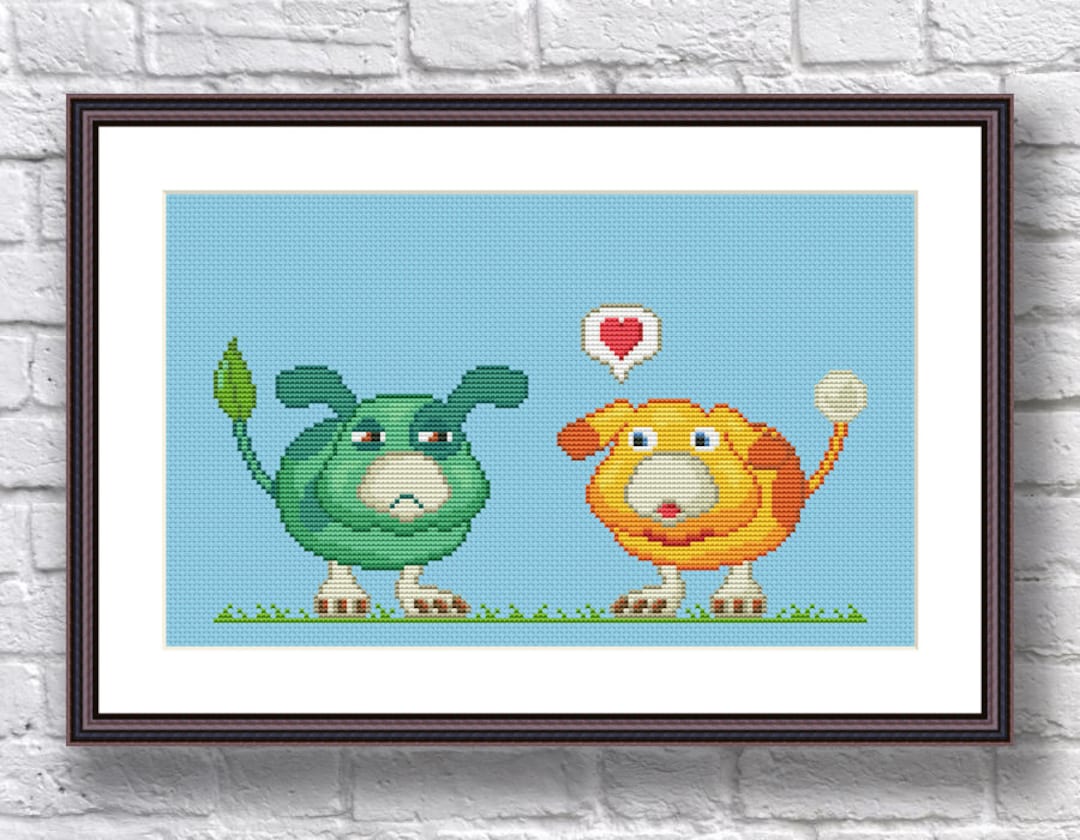 Pikmin Video Game Oatchi & Moss Cross Stitch Pattern PDF Download ...
